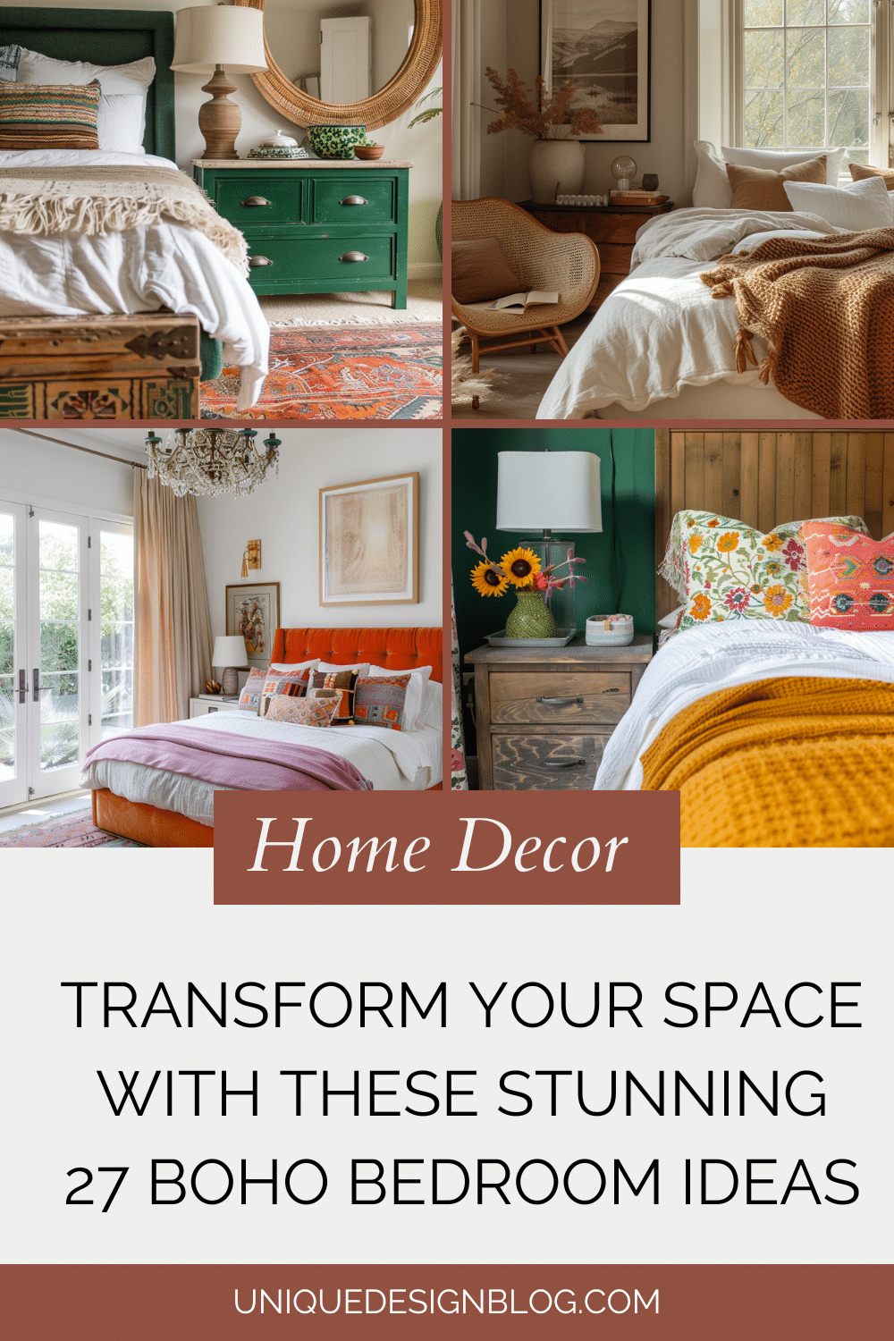 Transform Your Space with These stunning 27 Boho Bedroom Ideas - Unique ...