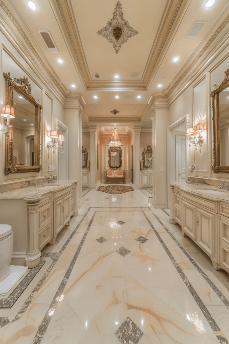 27 Glam Bathroom Ideas That Will Make You Feel Like Royalty - Unique ...