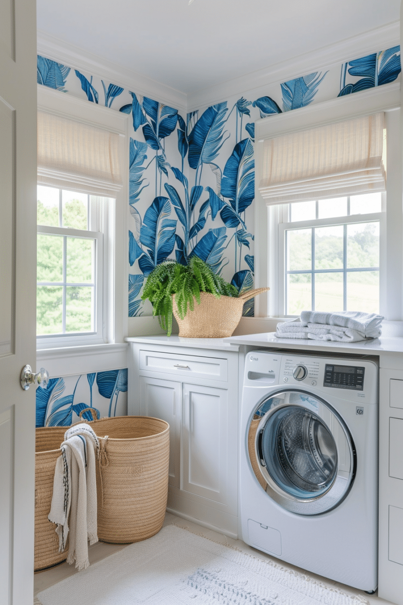 Transform Your Space: 25 Stunning Laundry Room Wallpaper Ideas - Unique ...