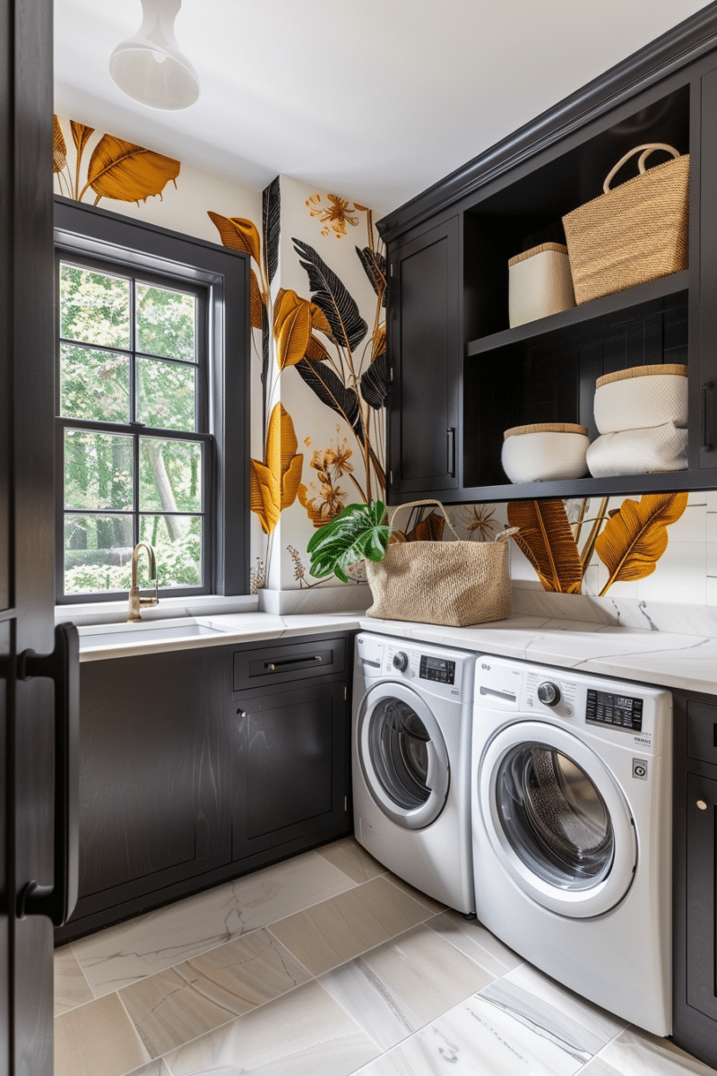 Transform Your Space: 25 Stunning Laundry Room Wallpaper Ideas - Unique ...