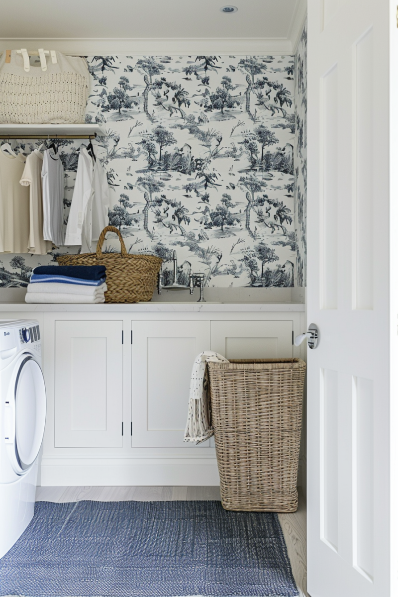 Transform Your Space: 25 Stunning Laundry Room Wallpaper Ideas - Unique ...