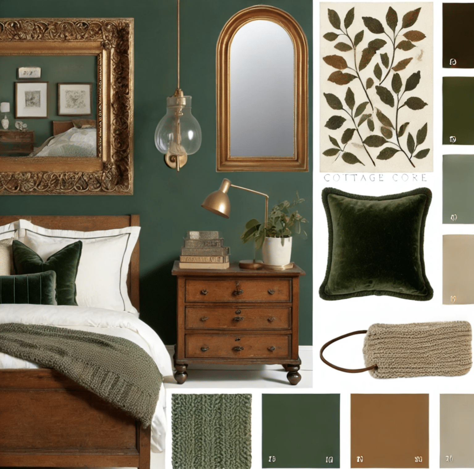 Vintage Charm Meets Modern Mystery: 25 Dark Cottage Core Bedroom Ideas ...