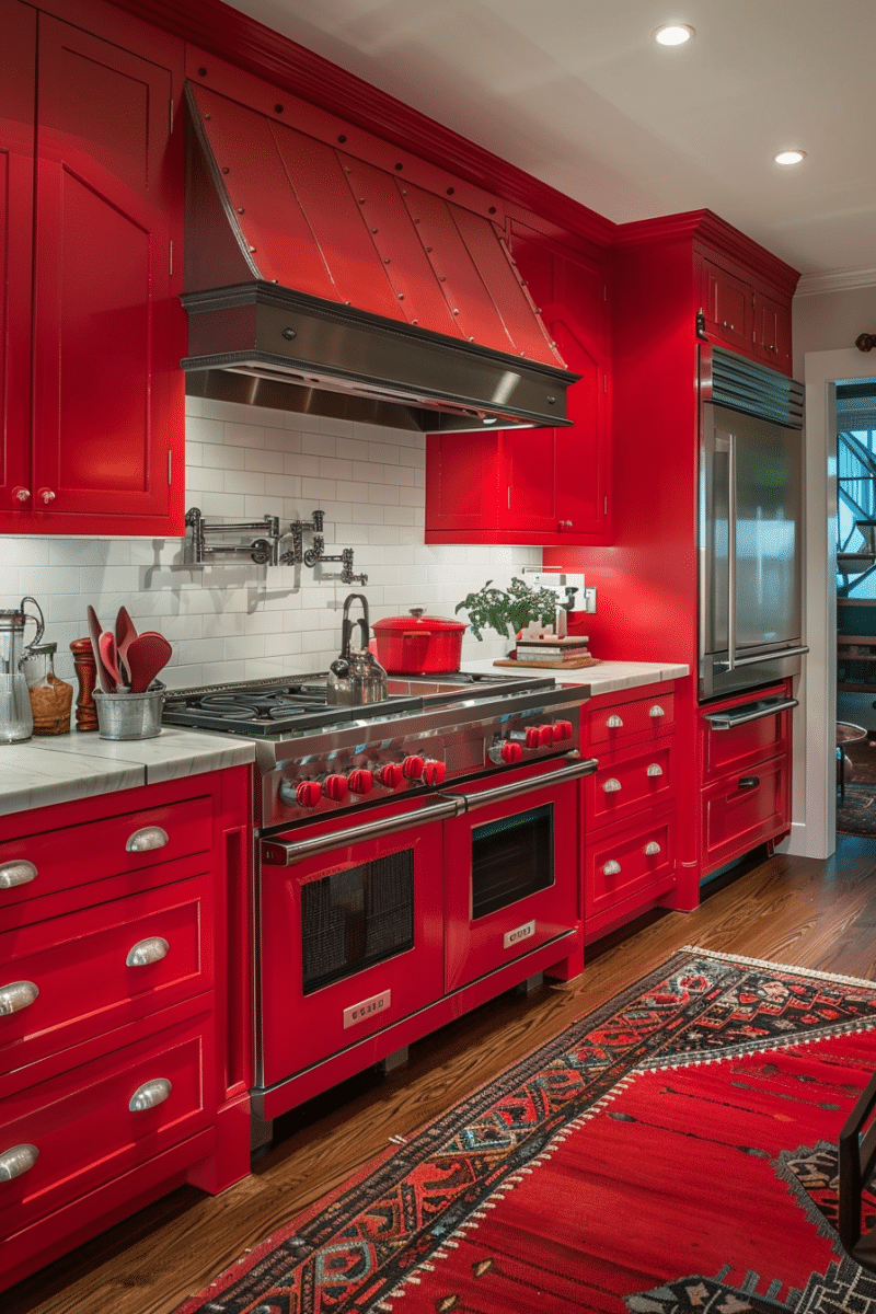 Bold and Beautiful: 25 Red Kitchen ideas That Make a Statement - Unique ...