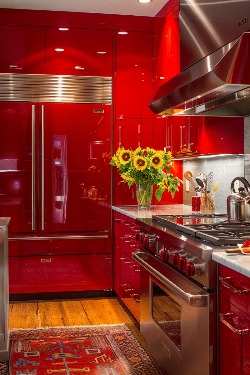 Bold and Beautiful: 25 Red Kitchen ideas That Make a Statement - Unique ...