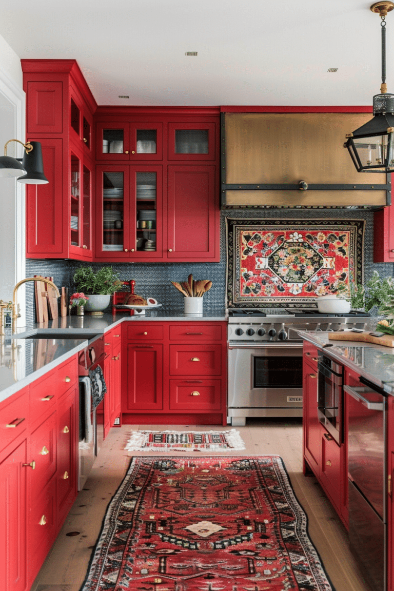 Bold and Beautiful: 25 Red Kitchen ideas That Make a Statement - Unique ...