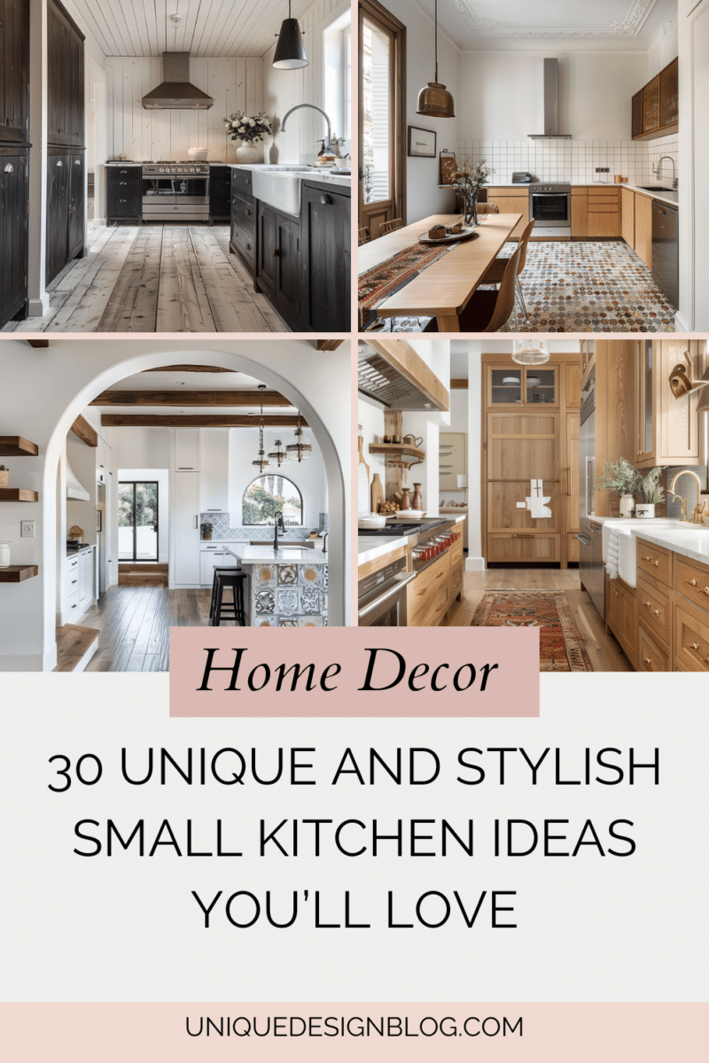 30 Unique and Stylish Small Kitchen Ideas You’ll Love - Unique Design Blog