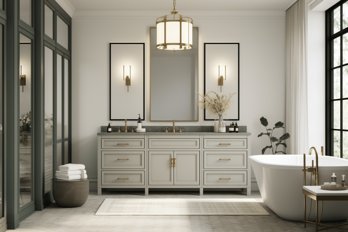 27 Luxurious Gold Bathroom Ideas You’ll Love - Unique Design Blog