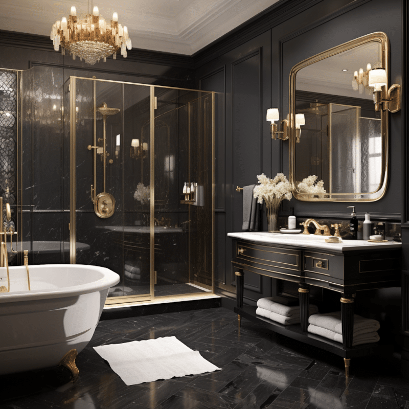 27 Luxurious Gold Bathroom Ideas You’ll Love - Unique Design Blog