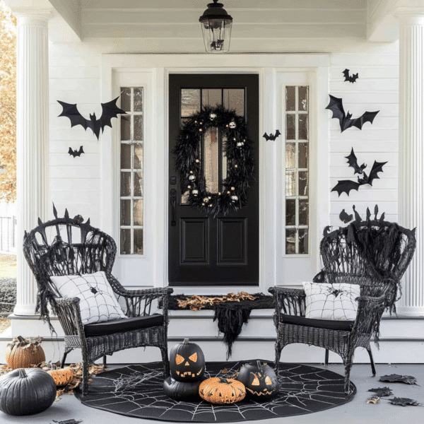 Spooky & Stylish: 27 Halloween Porch Ideas You’ll Love - Unique Design Blog