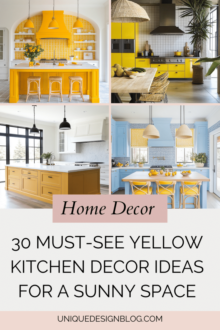 30 Must-See Yellow Kitchen Decor Ideas for a Sunny Space - Unique ...