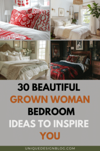 30 Beautiful Grown woman bedroom ideas to inspire you - Unique Design Blog