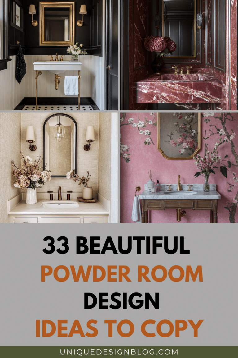 33 Modern Powder Room Ideas for your home - Unique Design Blog