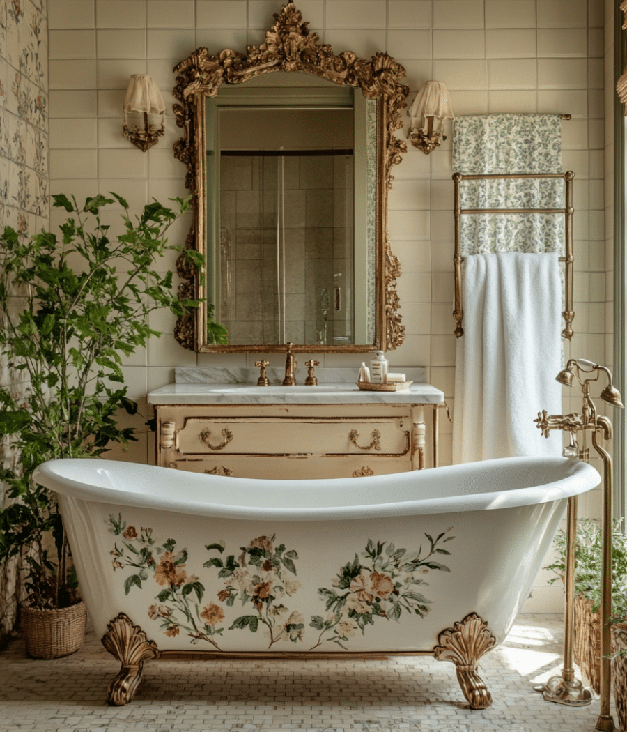 21 Gorgeous French Country Bathrooms you need to see - Unique Design Blog