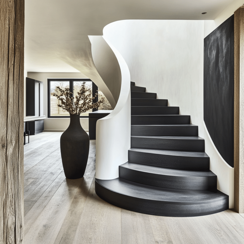 27 Unique Curved Staircase Ideas for your home - Unique Design Blog
