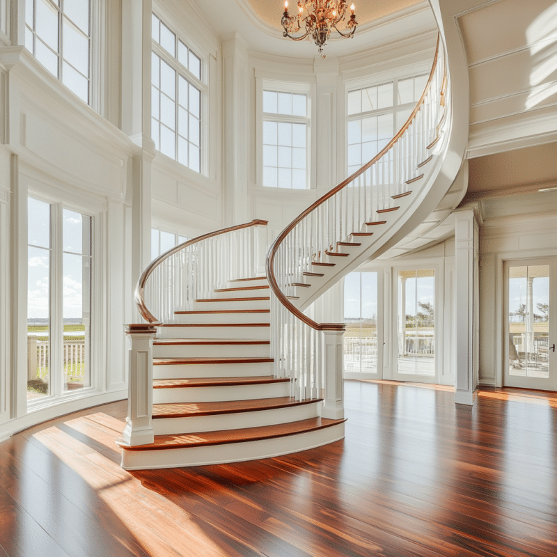27 Unique Curved Staircase Ideas for your home - Unique Design Blog