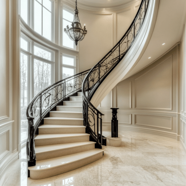 27 Unique Curved Staircase Ideas for your home - Unique Design Blog