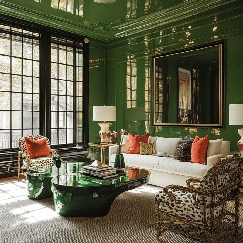 27 Green Living room ideas for your home - Unique Design Blog