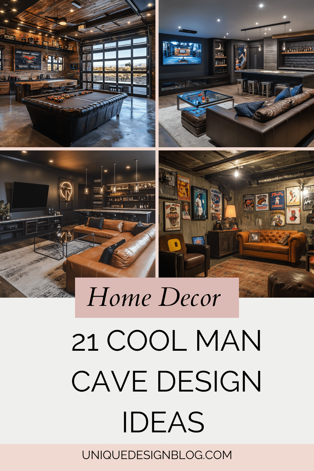 21 Cool Man Cave Design Ideas to Inspire you - Unique Design Blog