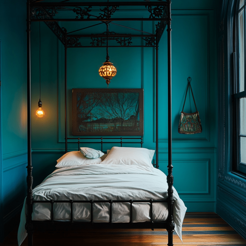 30 Stunning Teal Bedroom ideas for your master bedroom - Unique Design Blog