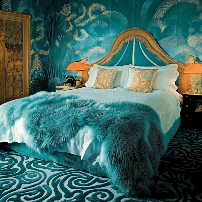 30 Stunning Teal Bedroom ideas for your master bedroom - Unique Design Blog