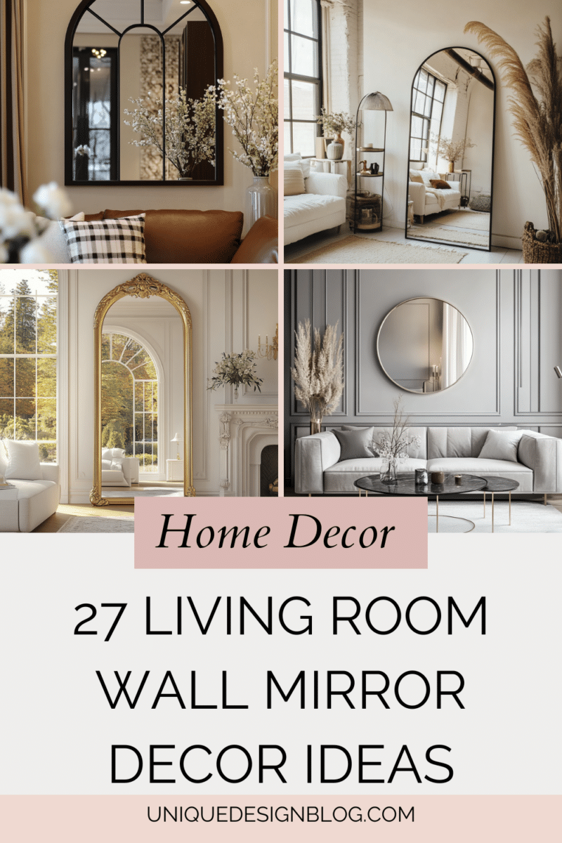 27 Living room Wall Mirror Decor Ideas - Unique Design Blog