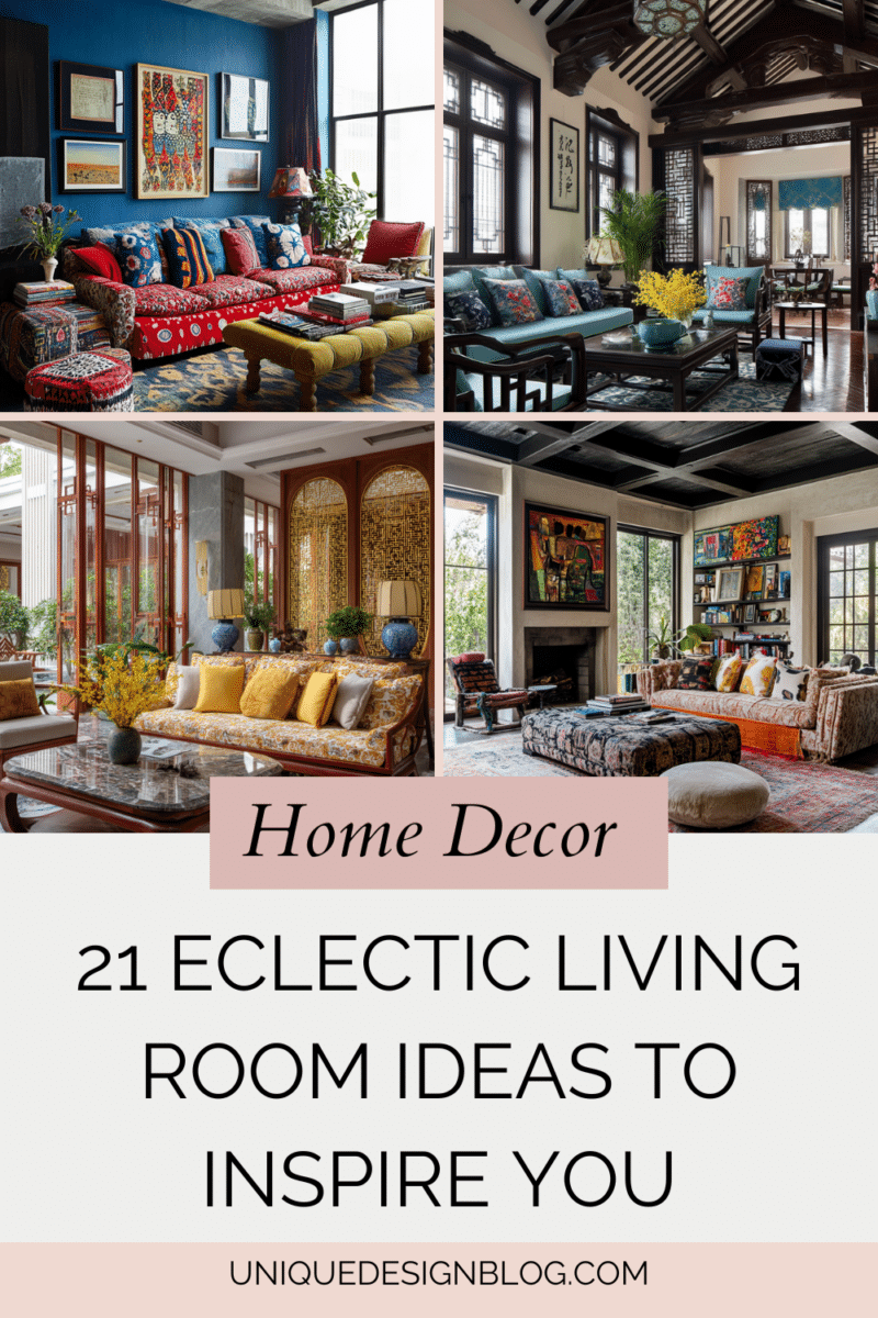 21 Eclectic Living Room Ideas to Inspire you - Unique Design Blog
